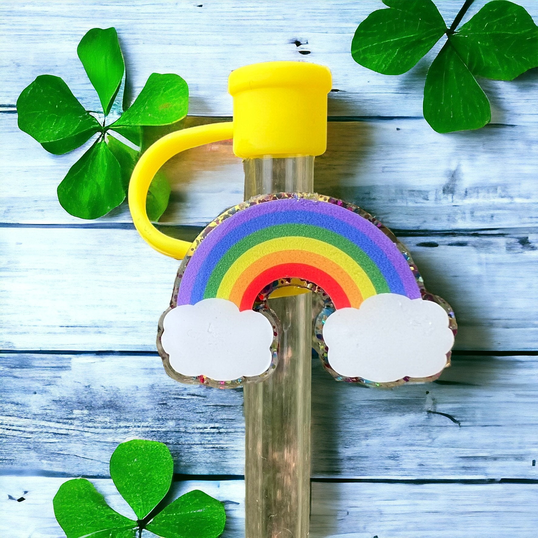 Rainbow Straw Topper 10mm - Etsy