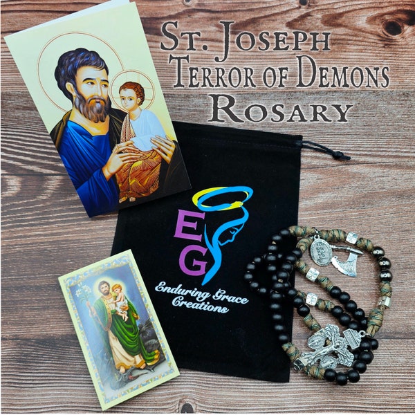 St Joseph Rosary - Etsy