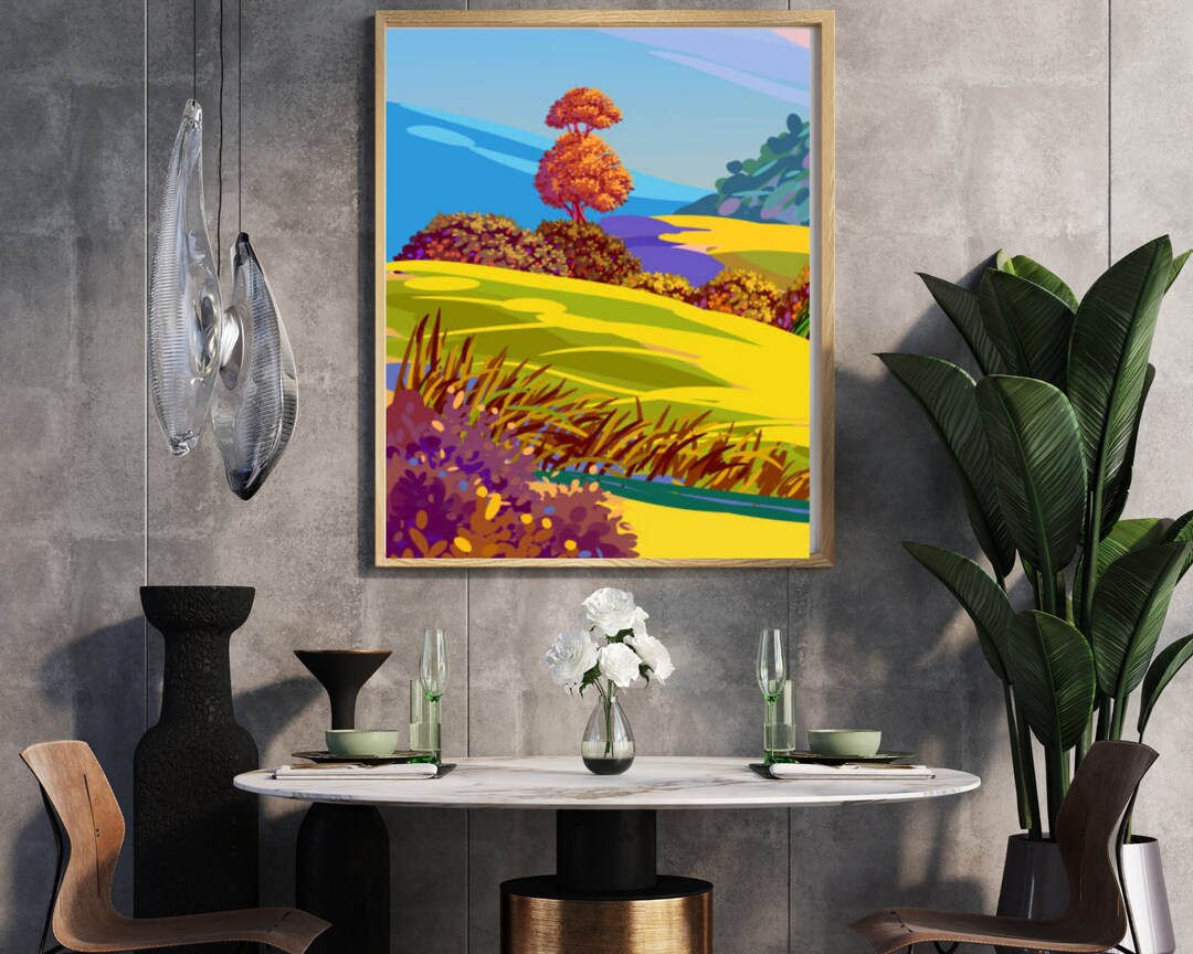 Abstract Wall Art, Digital Wall Decor, Wall Hanging, Wall Design ...