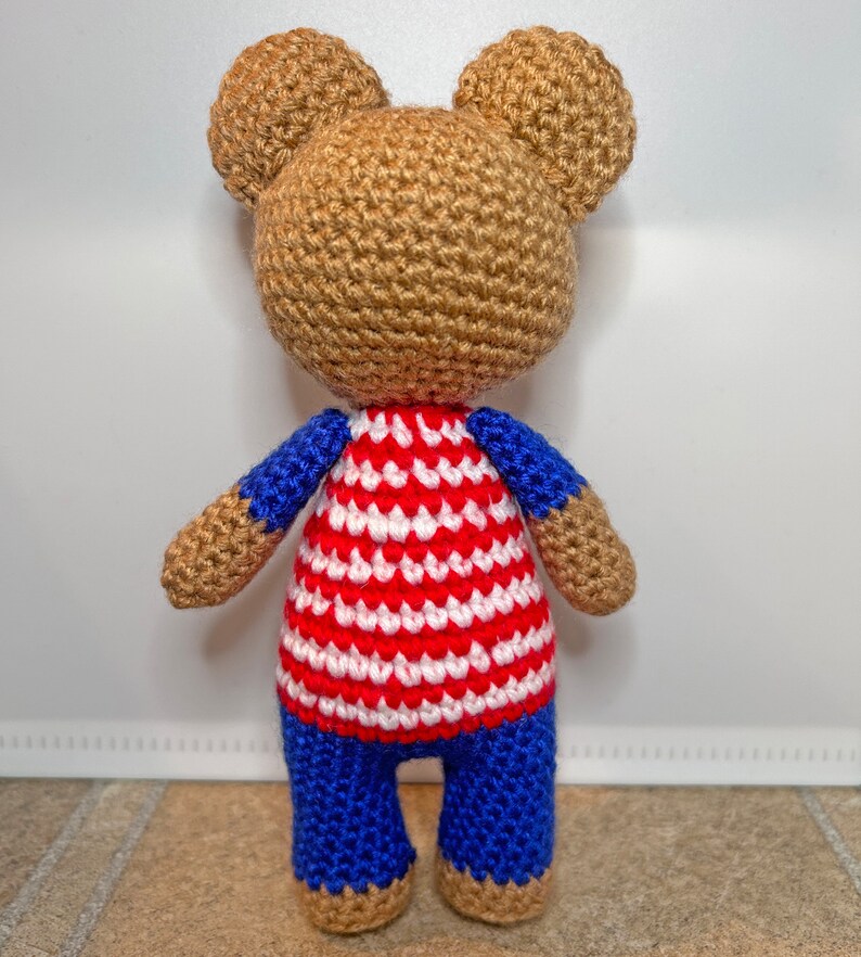 Patriotic 4th of July Handmade Teddy Bear Crochet Stuffed - Etsy