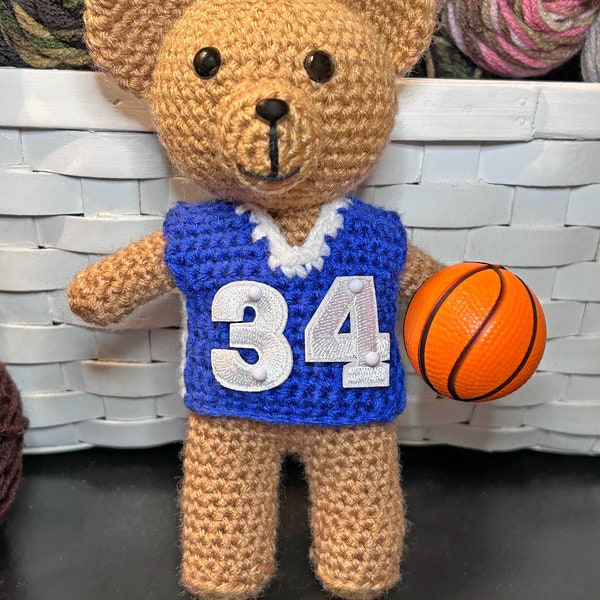 Basketball Teddy Bear - Etsy