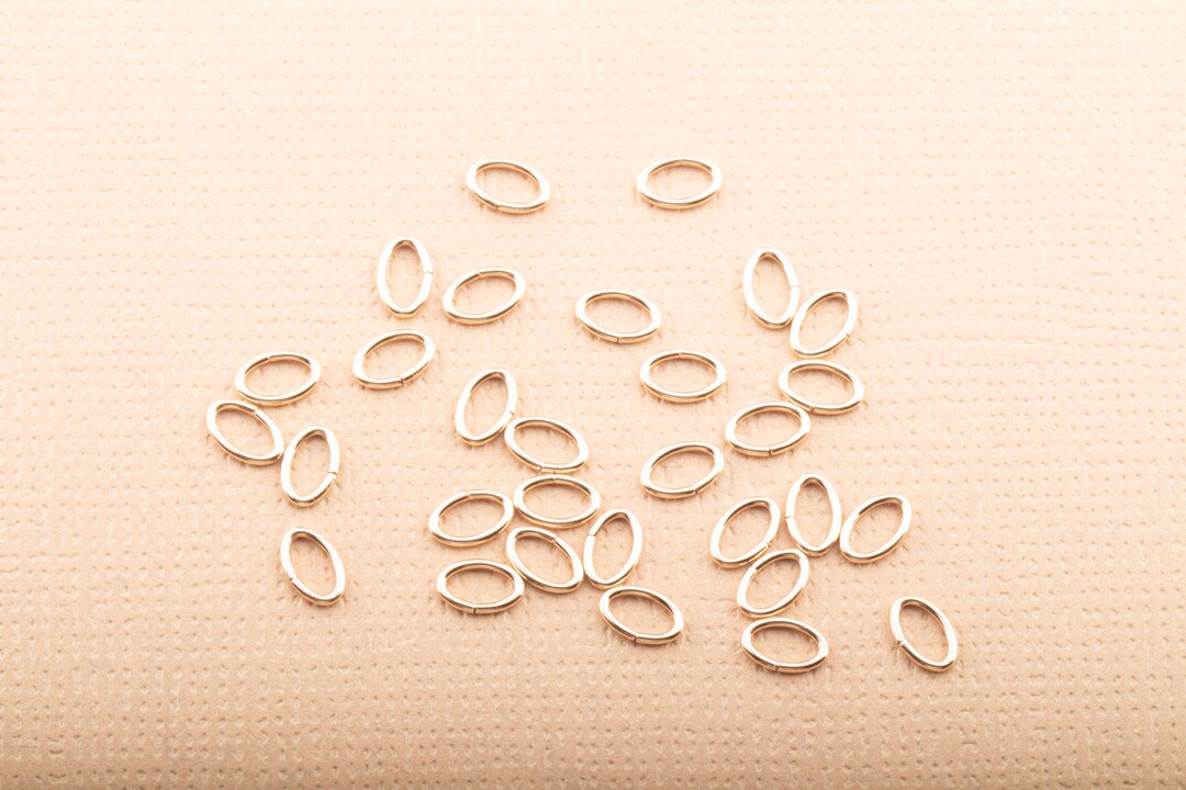Openable 22 GAUGE Oval Jump Rings in Sterling Silver, Gold Filled ...