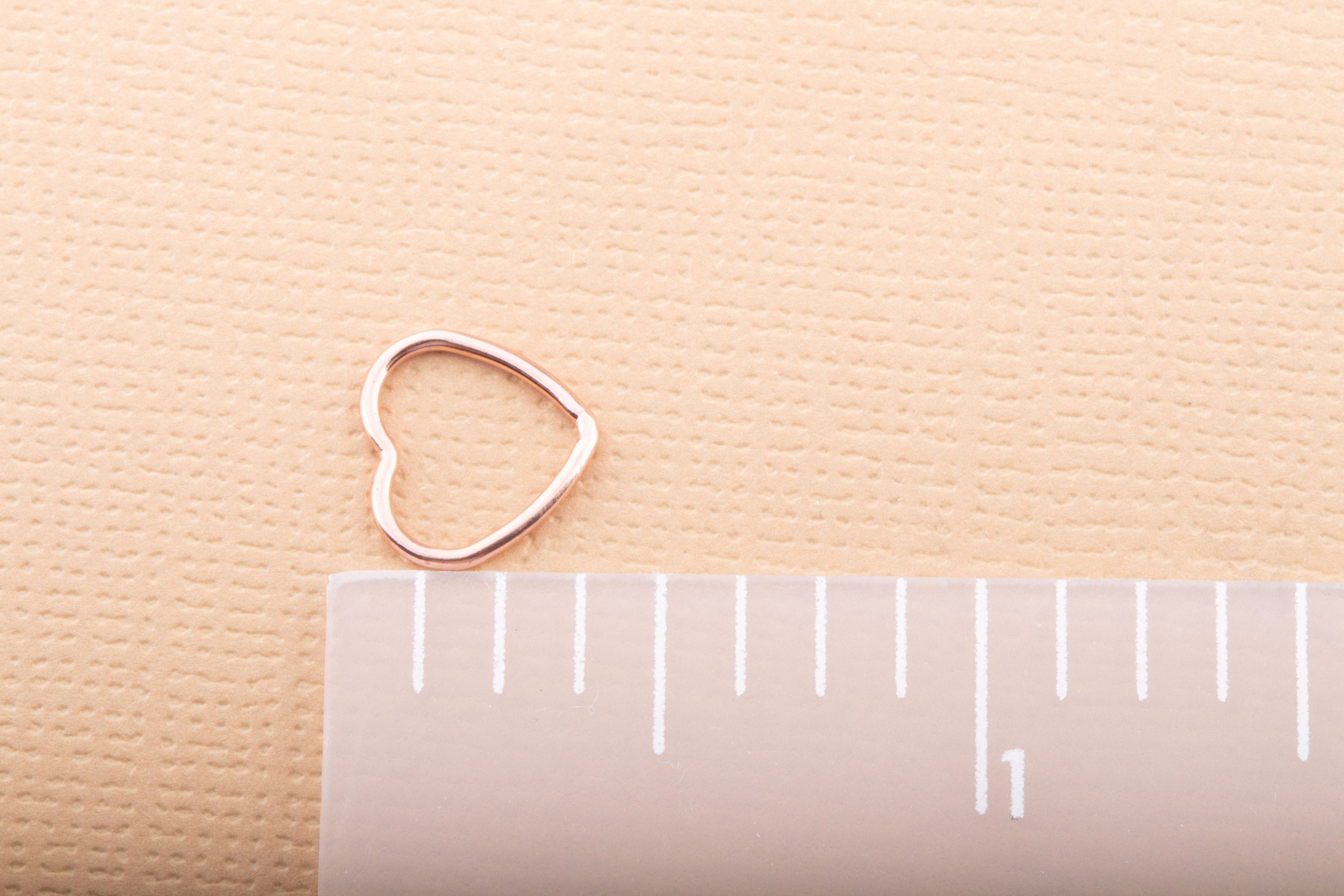 10mm X 9mm Small Wire Heart Connector in Gold Filled, Rose Gold Filled ...