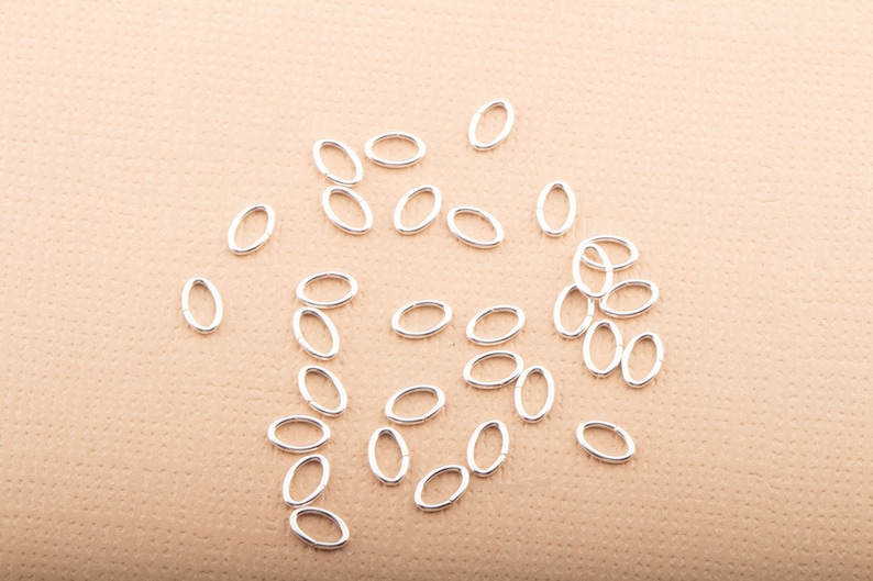 Openable 22 GAUGE Oval Jump Rings in Sterling Silver, Gold Filled ...