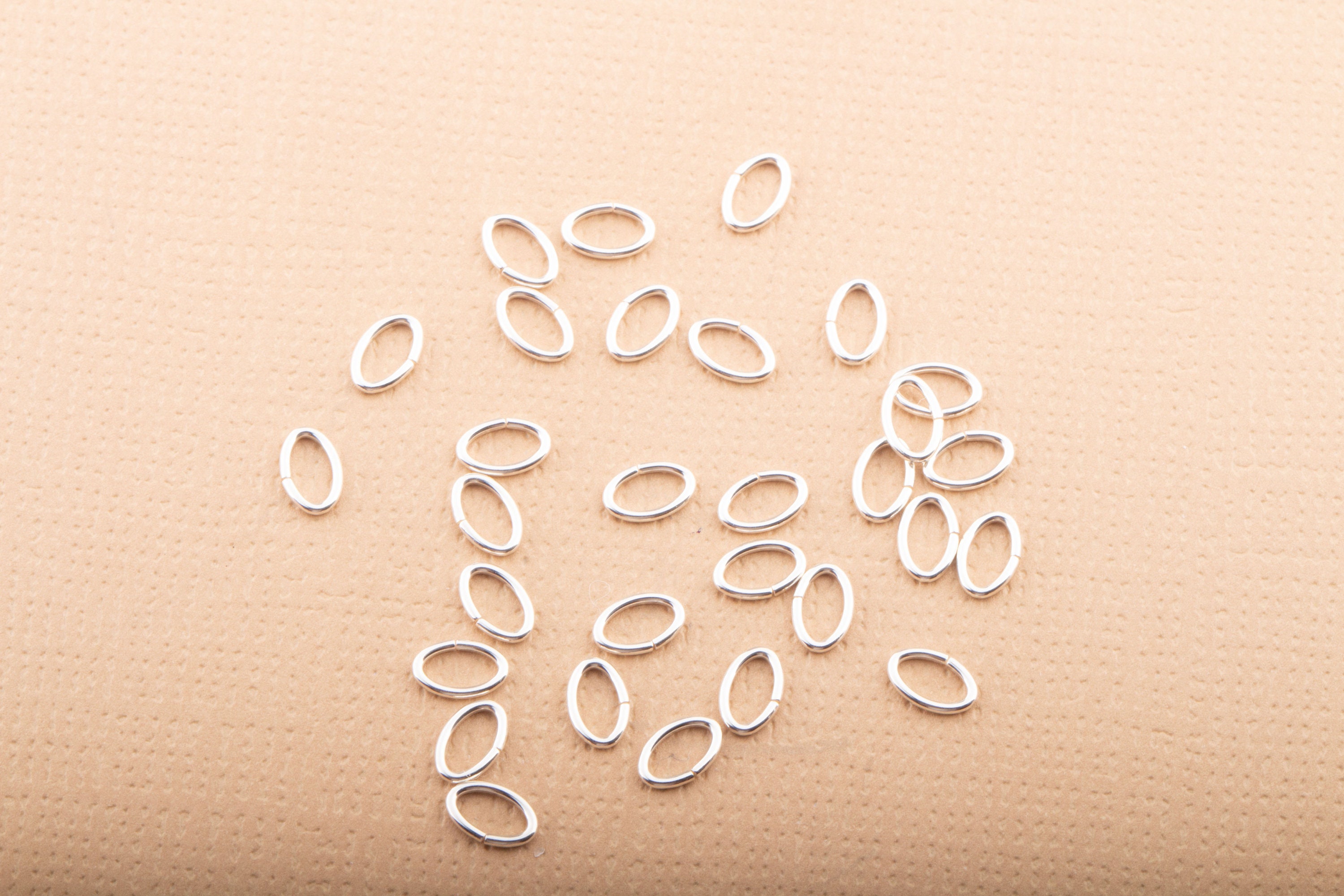 Openable 22 GAUGE Oval Jump Rings in Sterling Silver, Gold Filled ...