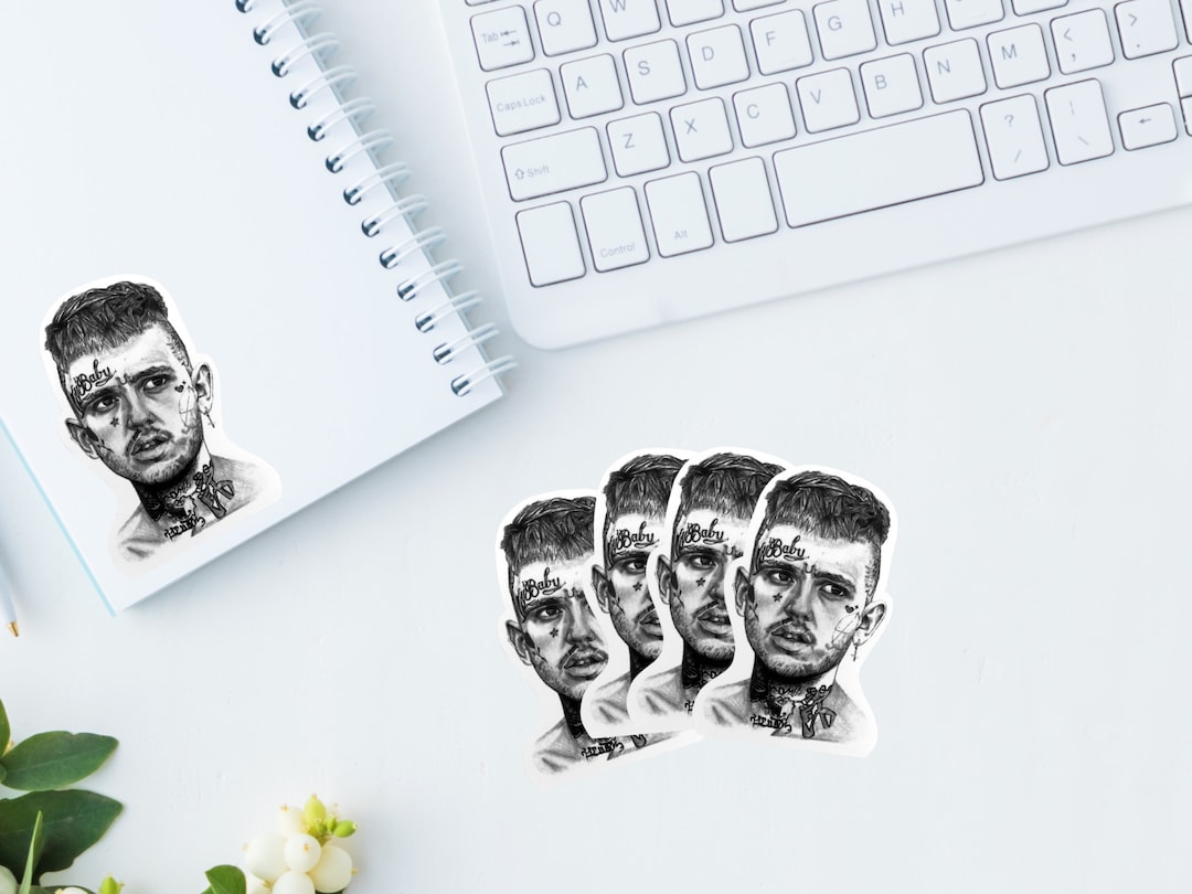 Lil Peep Vinyl Sticker Lil Peep Fan Art Lil Peep Drawing - Etsy