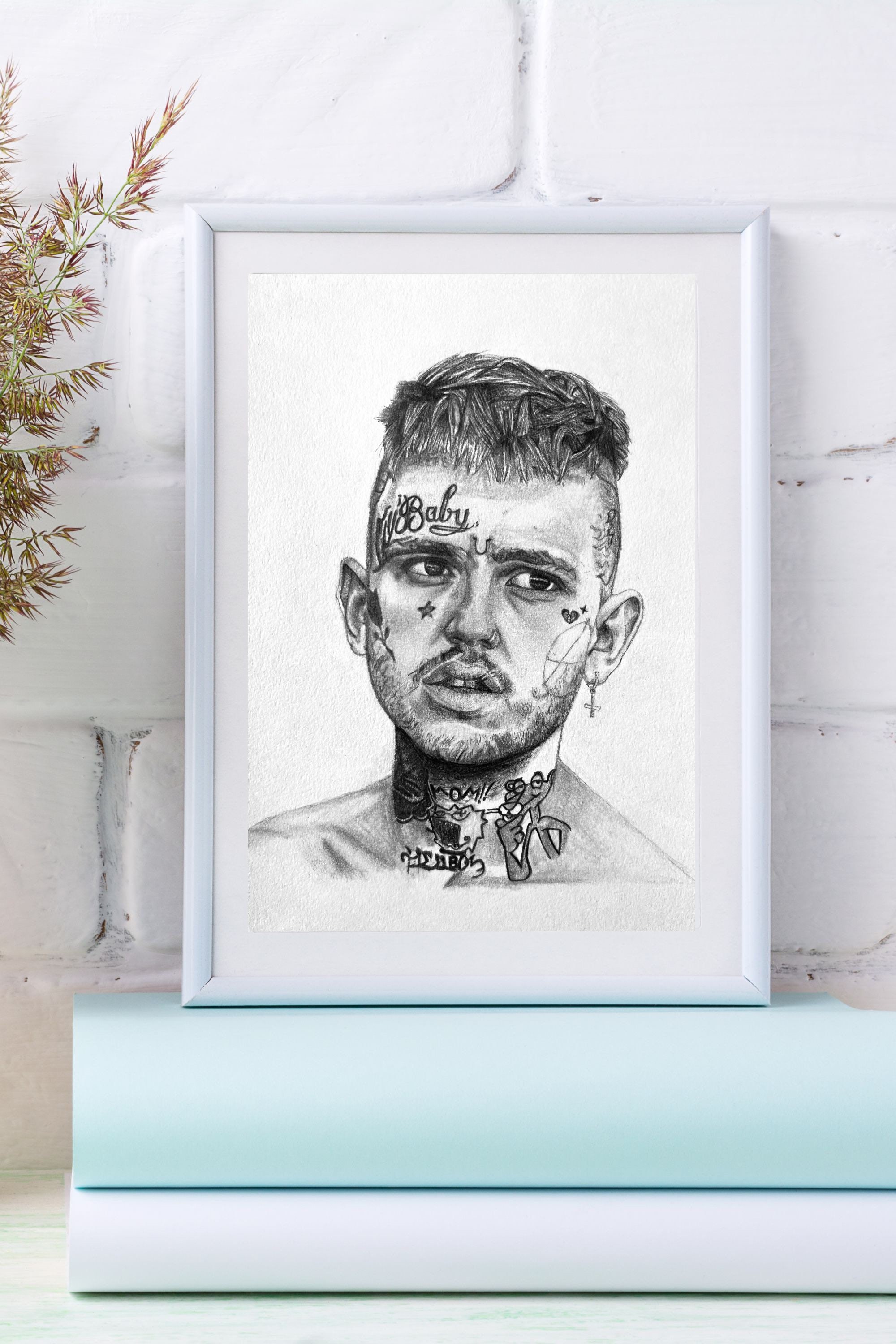 Lil Peep Drawing, Fan Art, Art Print, Sketchbook Print - Etsy