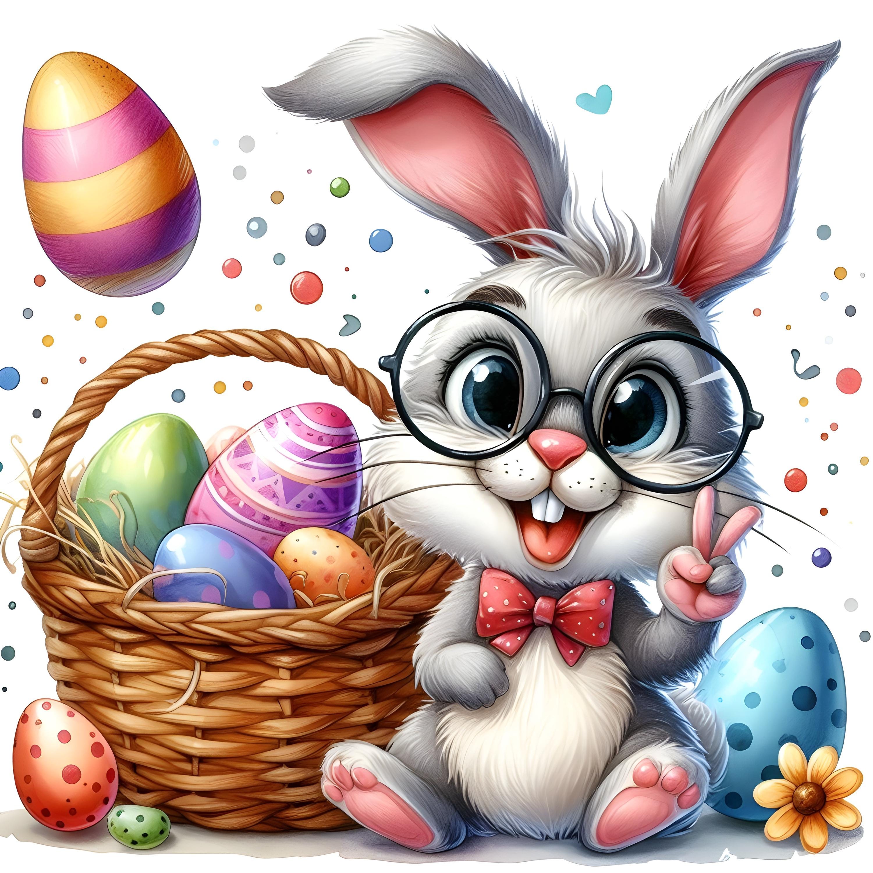 A Happy Easter Bunny - Etsy
