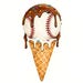 Melting Baseball Ice Cream PNG – Waffle Cone Sports Design ...