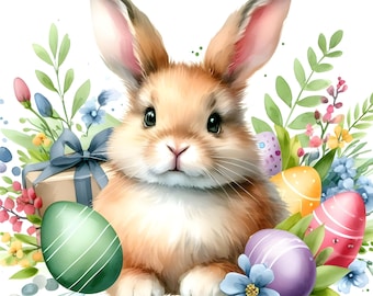 Easter Bunny Clip Art 1 – Digital Download - Etsy