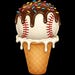 Baseball Ice Cream, Sublimation PNG, Print on Demand,fun Sports Dessert ...