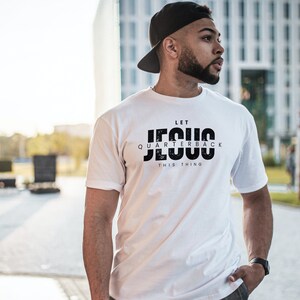 Christian Distressed Football Graphic Shirt Typography Print - Etsy