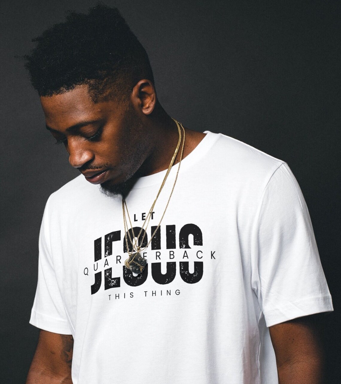 Christian Distressed Football Graphic Shirt Typography Print - Etsy