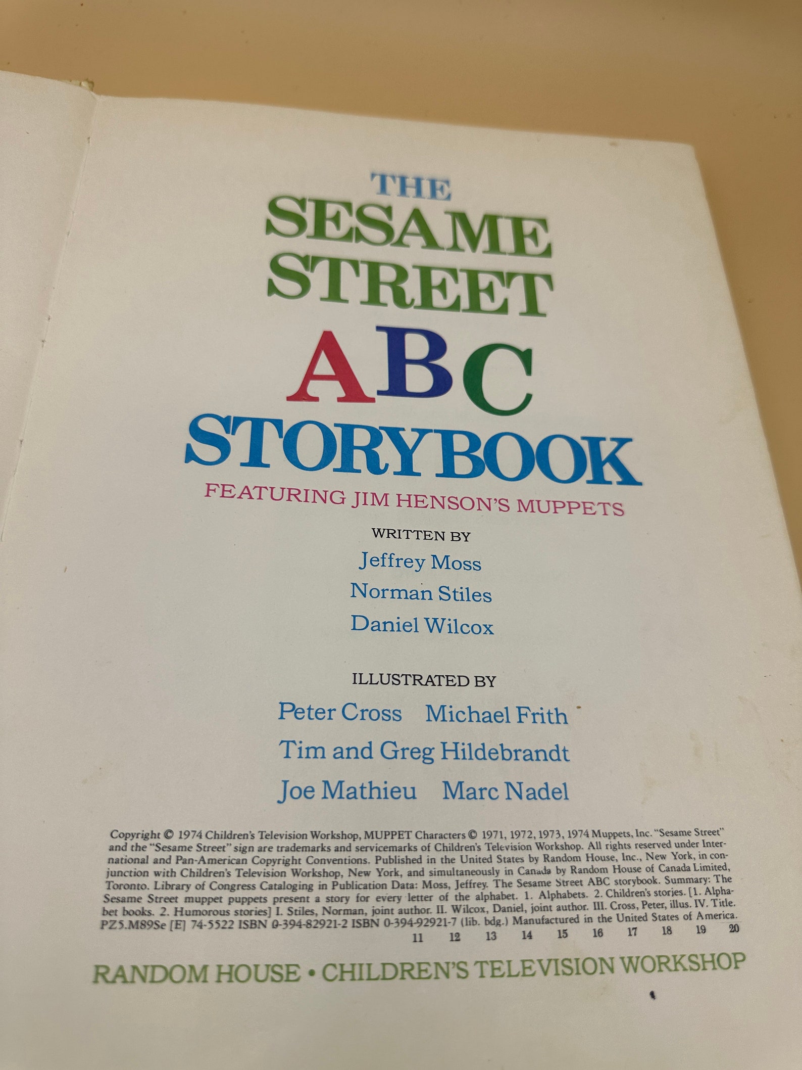 The Sesame Street ABC Storybook: Classic Children's Book - Etsy