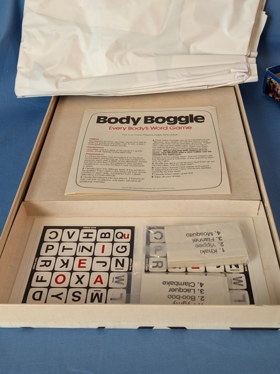 Body Boggle Board Game Parker Brothers 1984 NIB Stretch and Spell Words ...