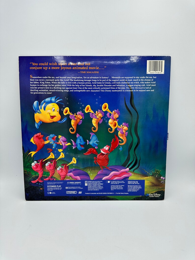 Rare Vintage the Little Mermaid Laserdisc 1990s 12 - Etsy