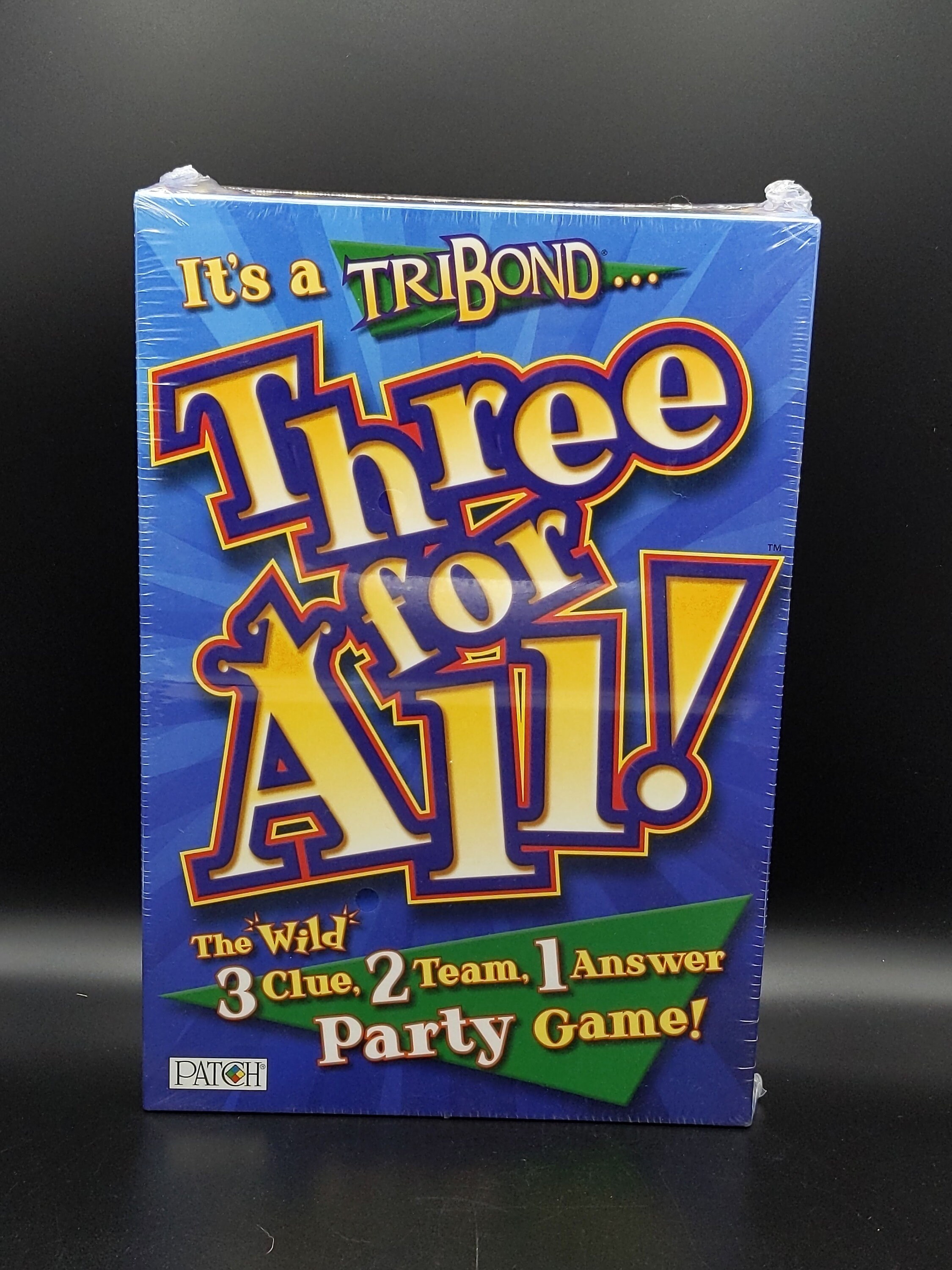 Tribond Three for All Party Board Game 2000 Patch Products Complete ...