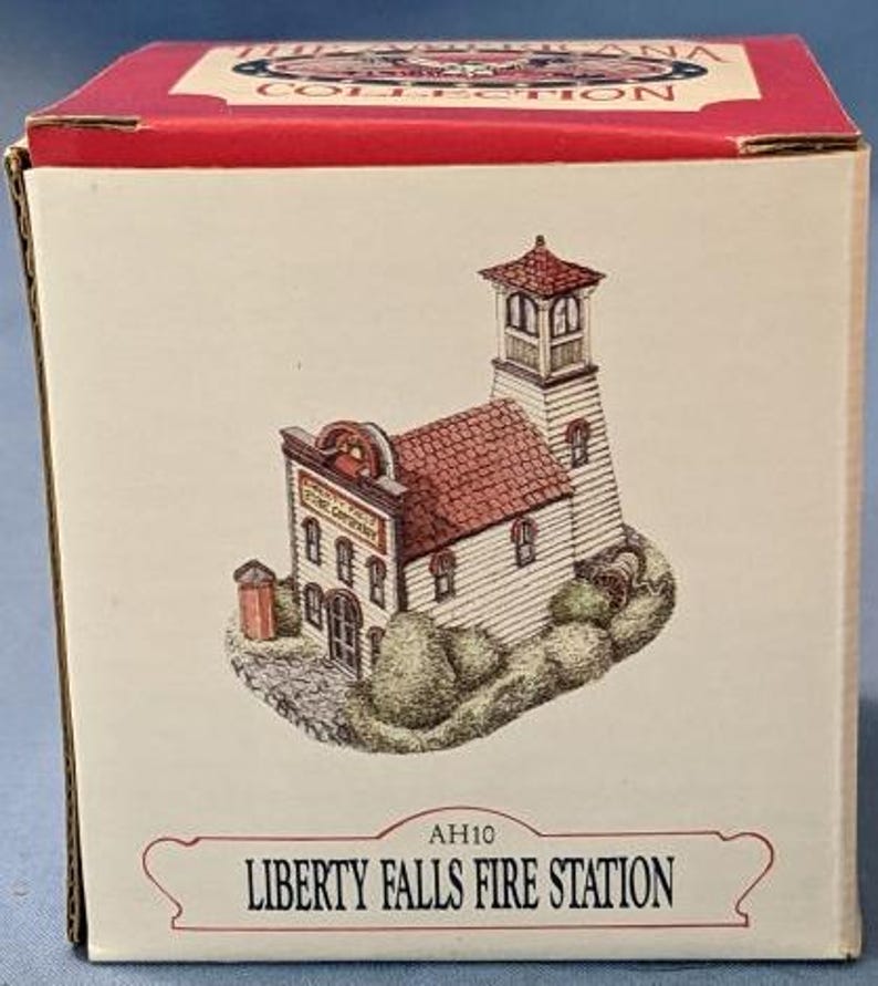 1992 Liberty Falls Fire Station Miniature AH10 With Original Box - Etsy