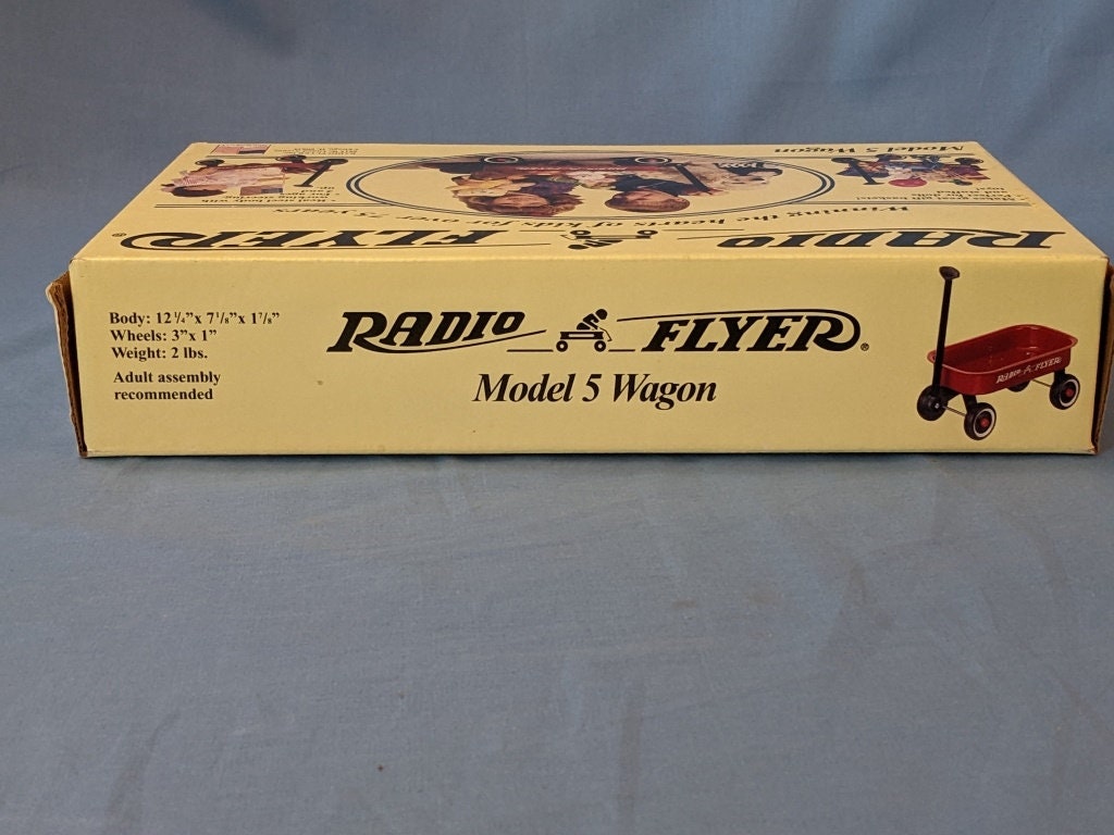 New in Box Radio Flyer Model 5 Wagon Real Steel Body With Working ...