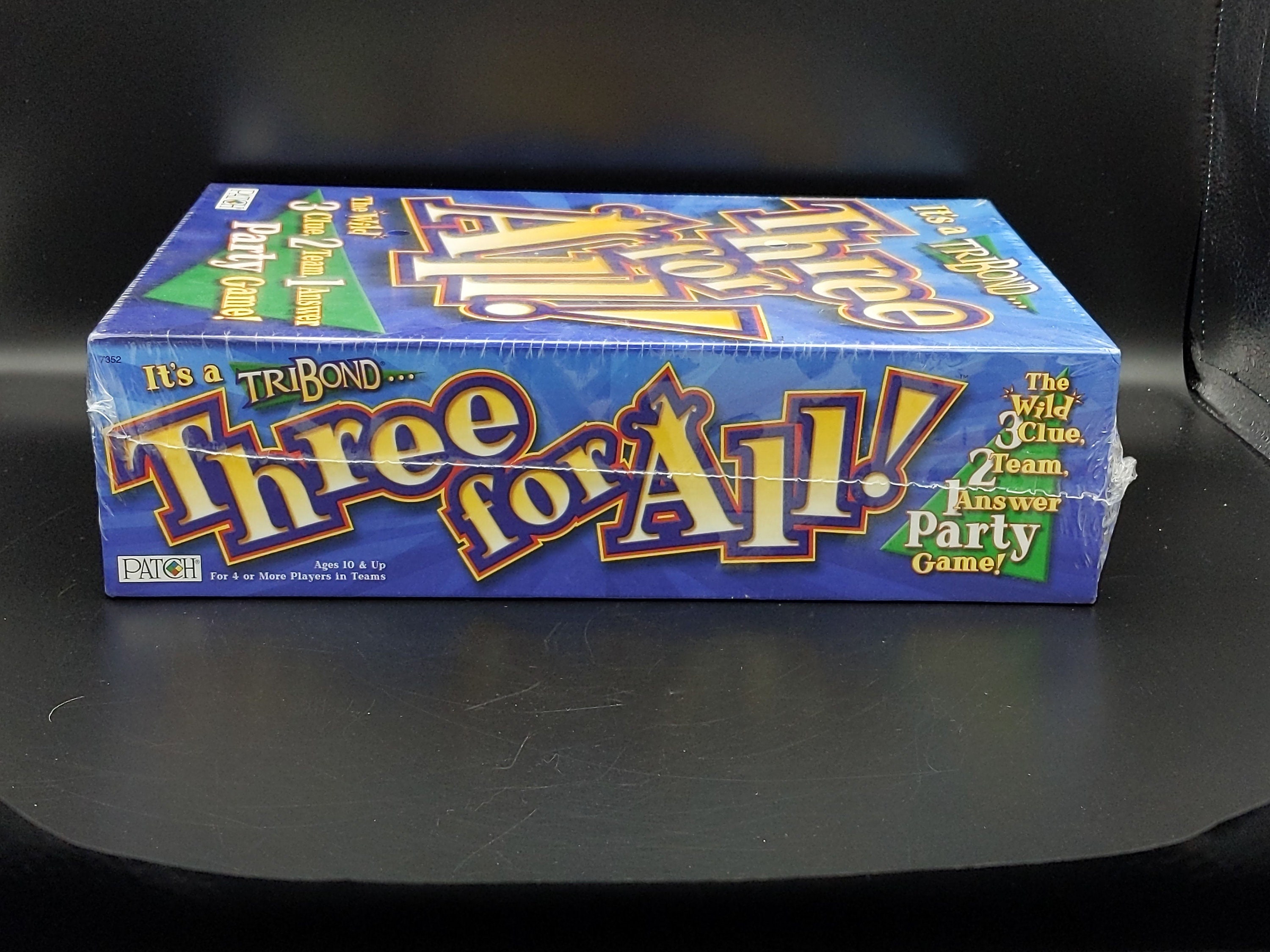 Tribond Three for All Party Board Game 2000 Patch Products Complete ...