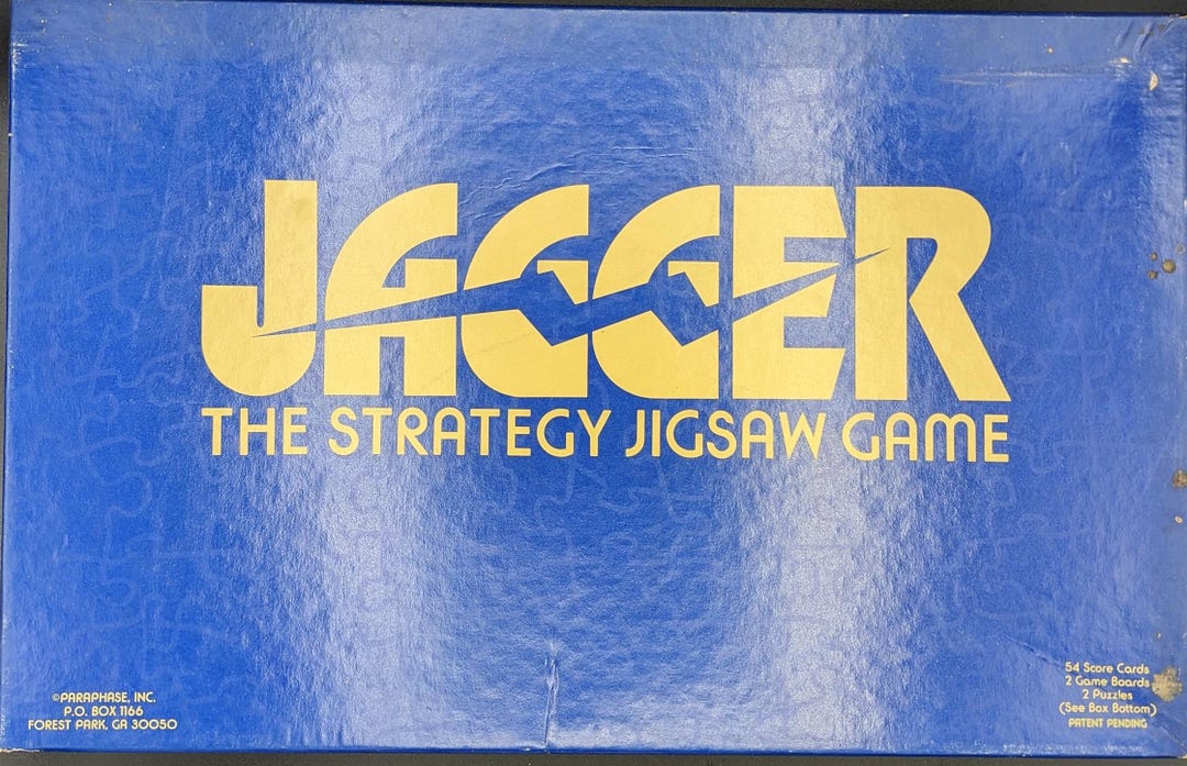 1986 Jagger the Strategy Jigsaw Game - Etsy