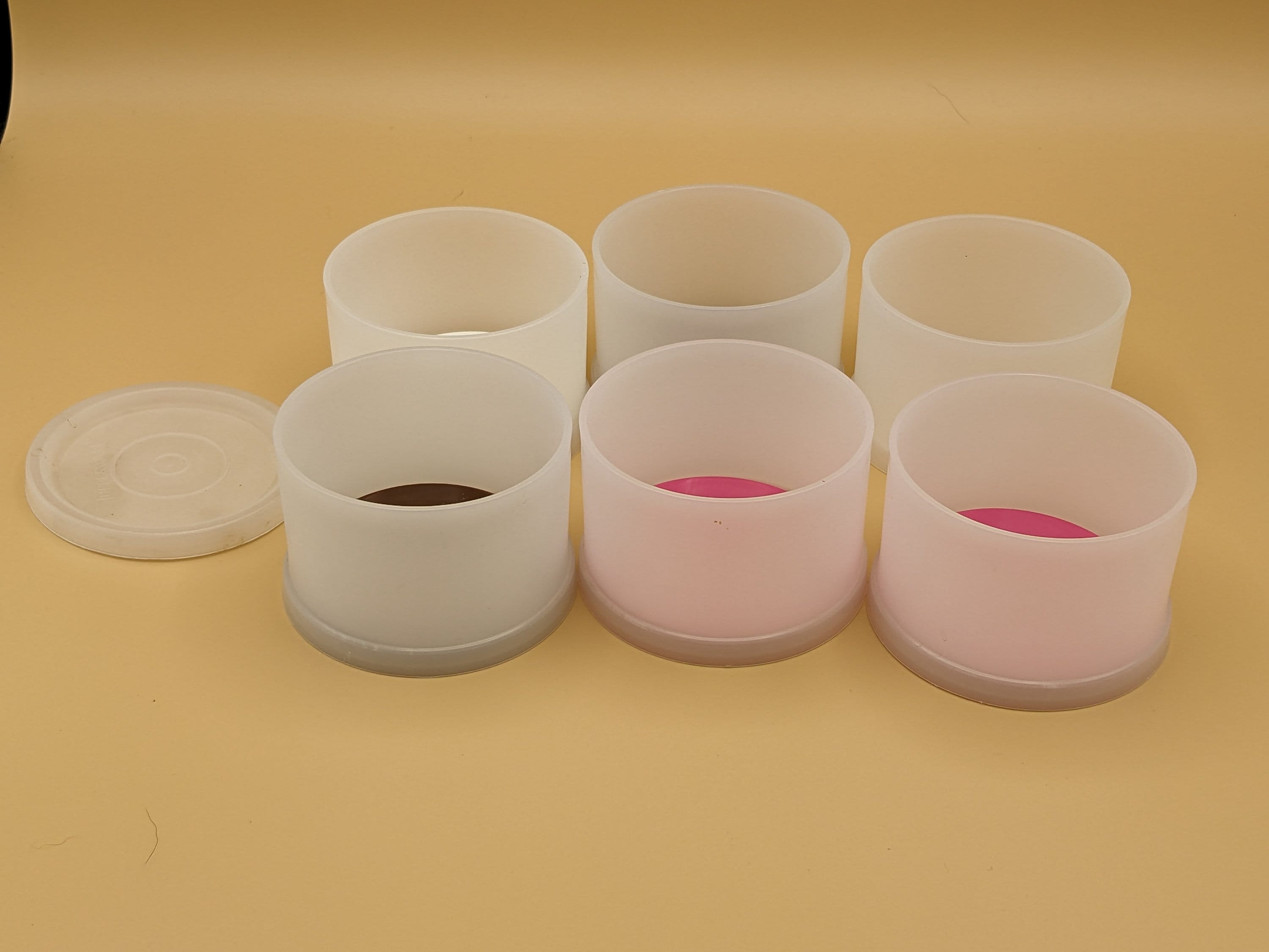 Vintage Tupperware Ice Cream Sandwich Maker | Pink/white/brown Inserts ...