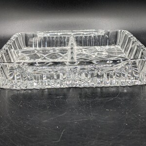 Vintage Imperlux Crystal Divided Dish Bohemian Pinwheel Cut 7x7 - Etsy