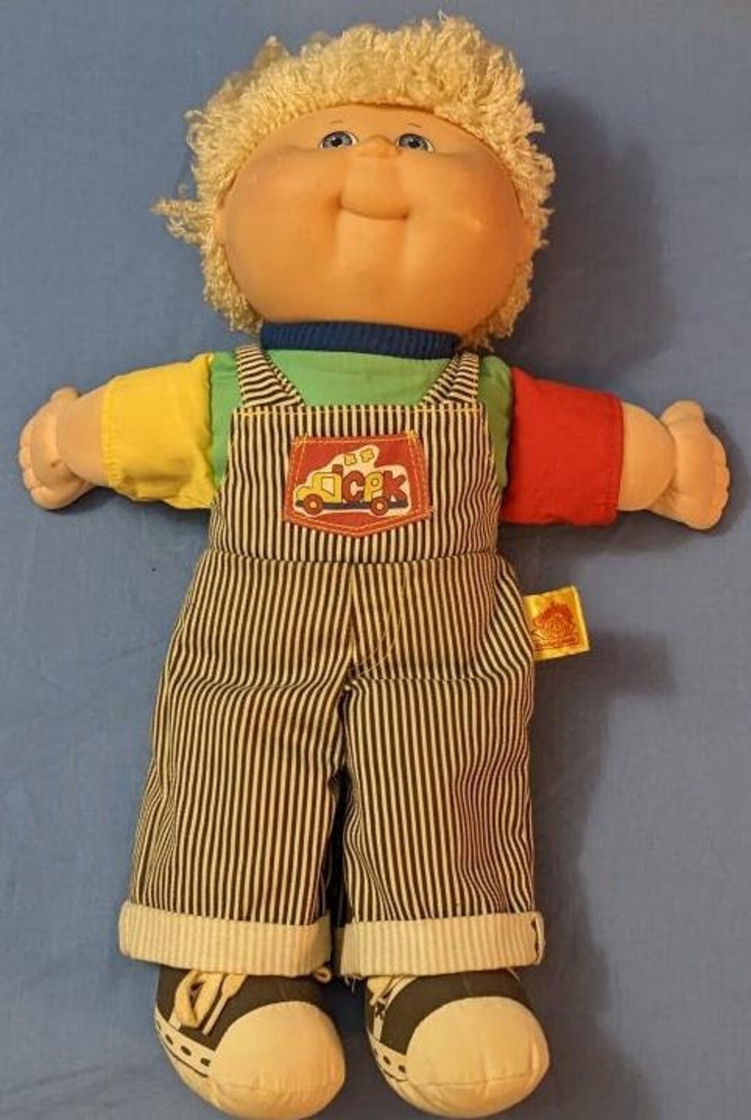Vintage Cabbage Patch Kids Xavier Roberts Toddler Doll - Curly Blonde ...