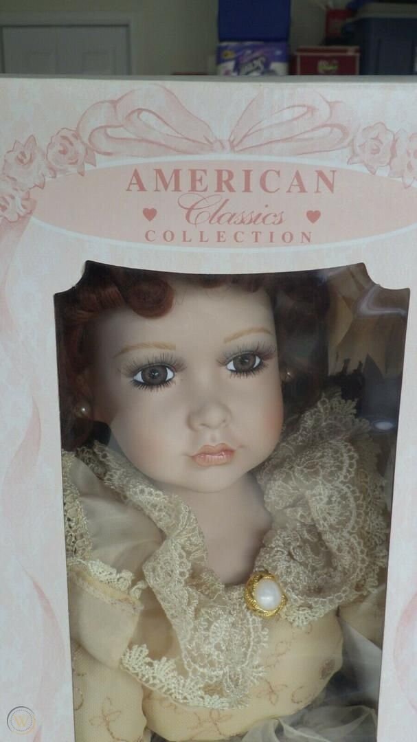 Cracker Barrell American Classics rebecca Elaine Porcelain Doll 24 Tall ...