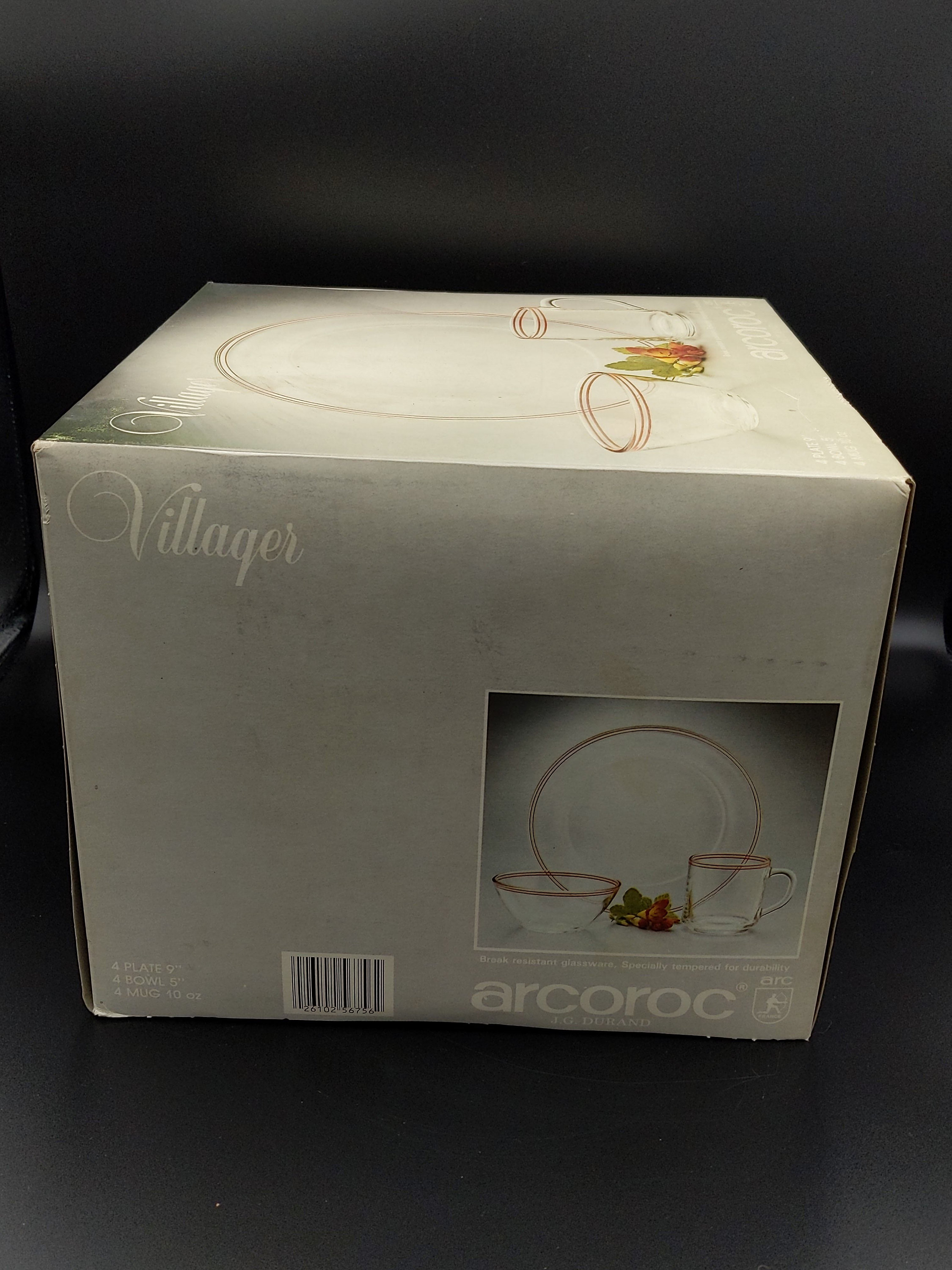 Vintage Arcoroc Villager Dinnerware Set New in Box - Etsy