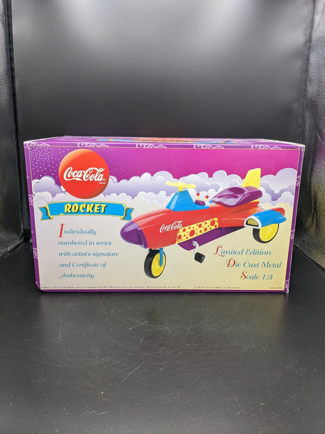 Vintage Coca Cola Rocket Die Cast Limited Edition 1:3 Scale Metal ...