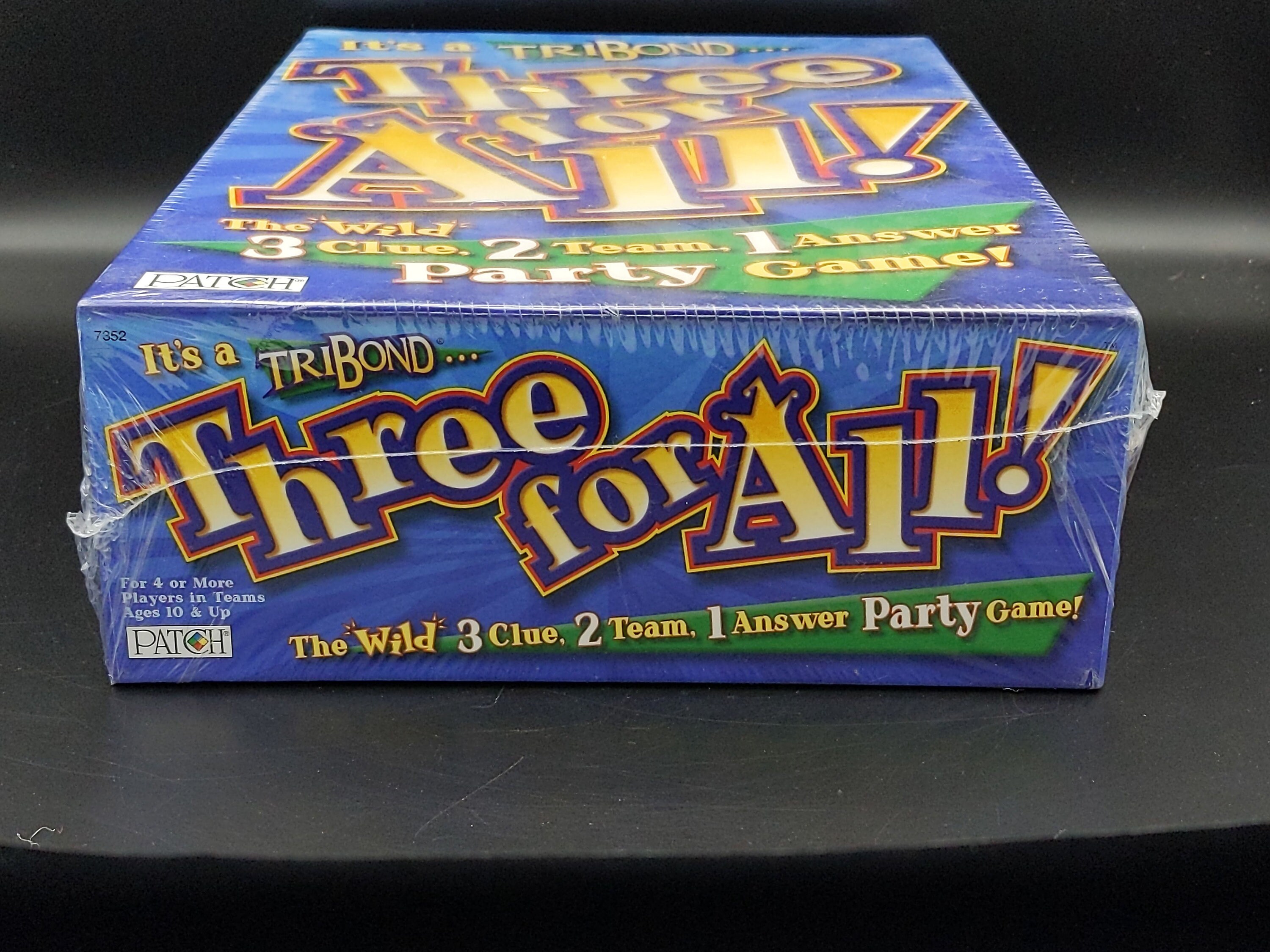 Tribond Three for All Party Board Game 2000 Patch Products Complete ...