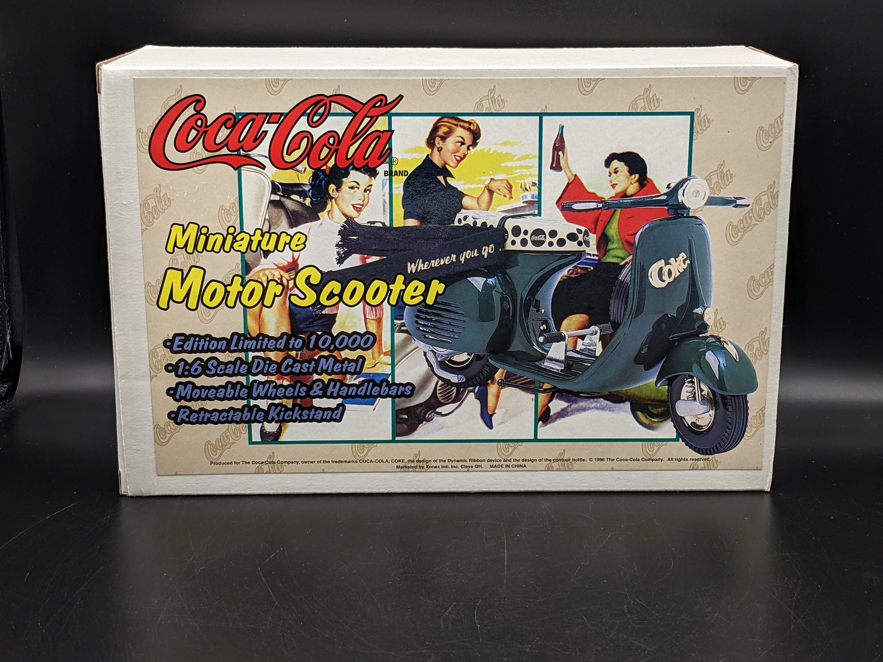Coca Cola 1/6 Scale Diecast Limited Edition Green Minatare Motor ...