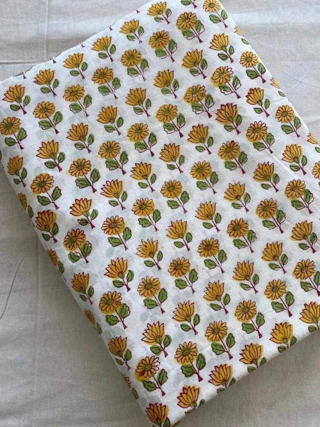 Dara Cotton Block Print Fabric - Etsy