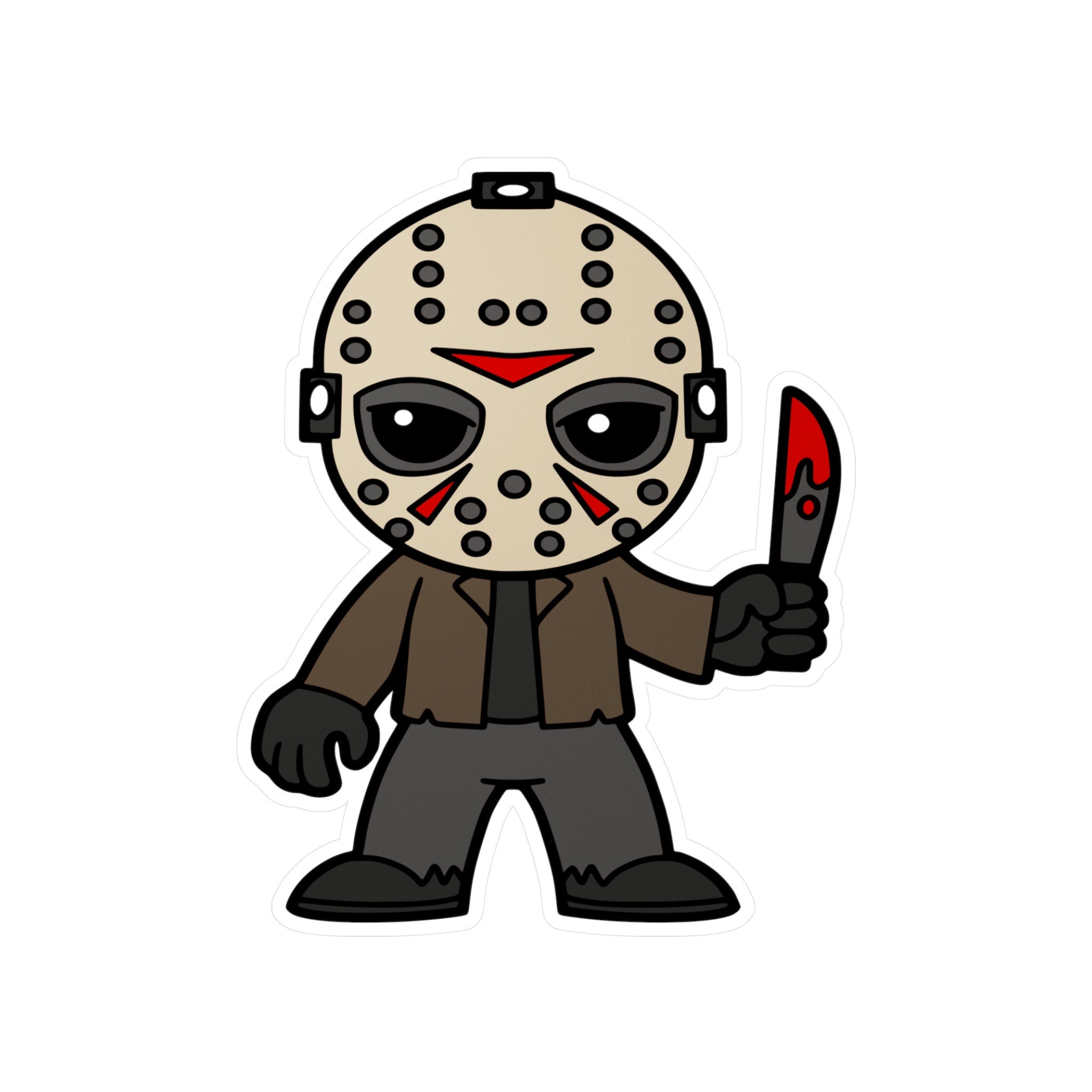 Halloween Vinyl Decal Horror Decal Horror Character Jason - Etsy