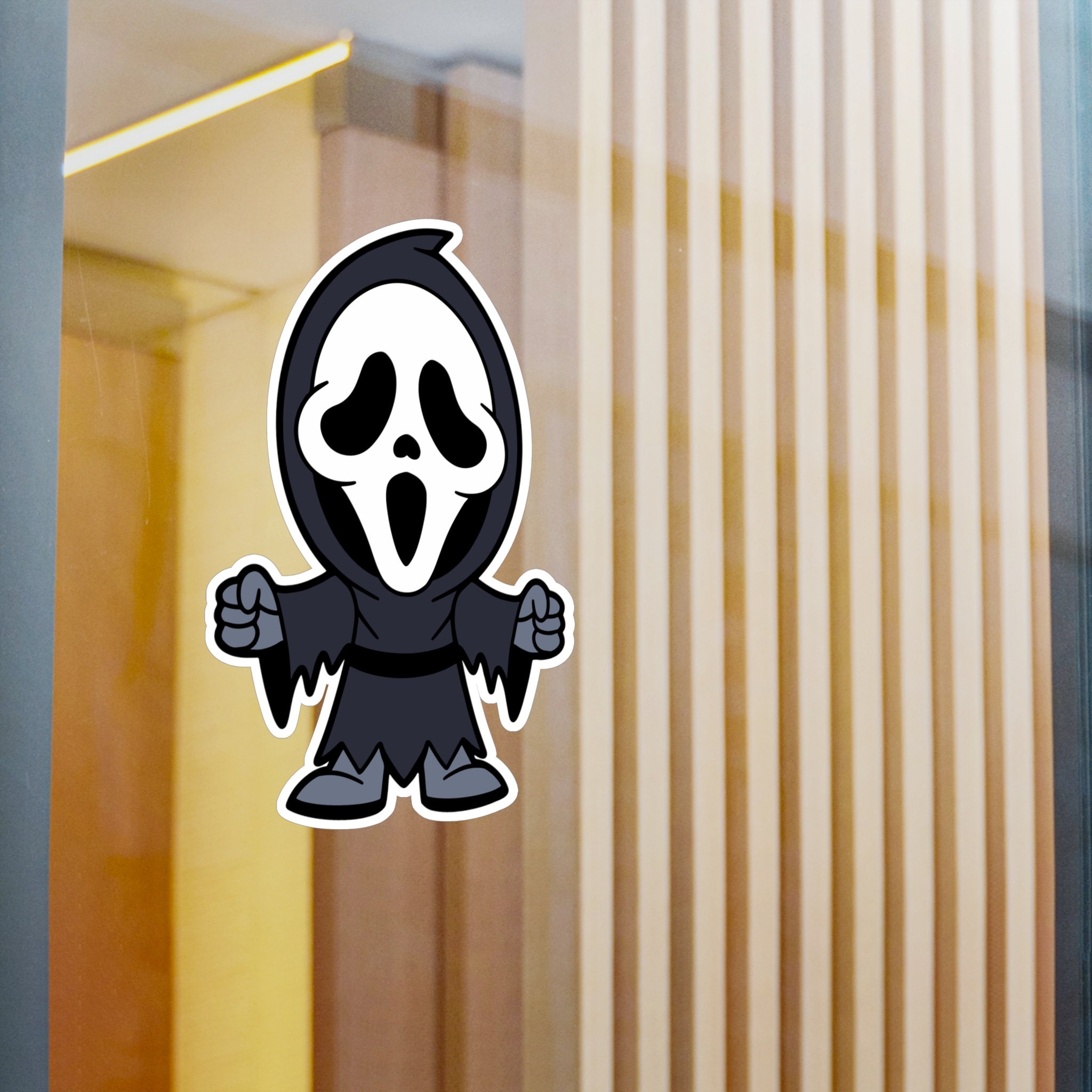 Halloween Vinyl Decal, Horror Decal, Horror Character, Ghostface Decal ...