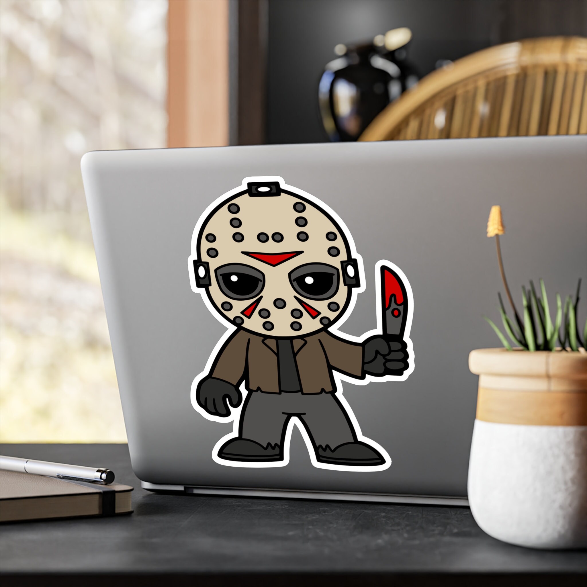 Halloween Vinyl Decal Horror Decal Horror Character Jason - Etsy
