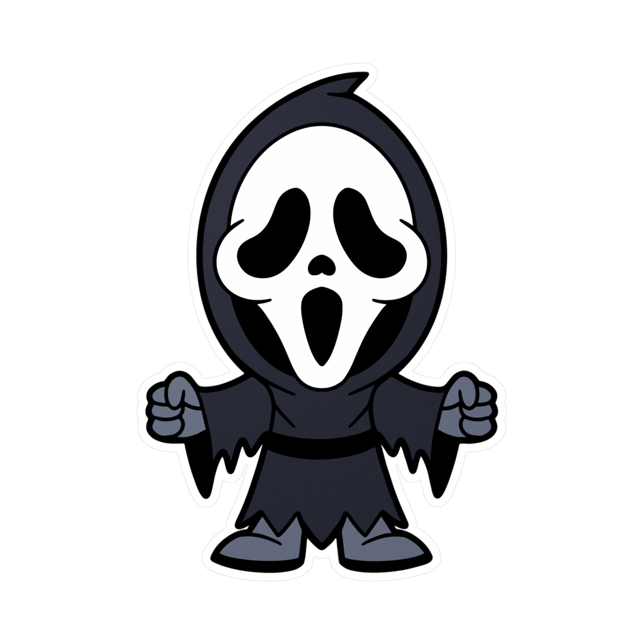 Halloween Vinyl Decal, Horror Decal, Horror Character, Ghostface Decal ...