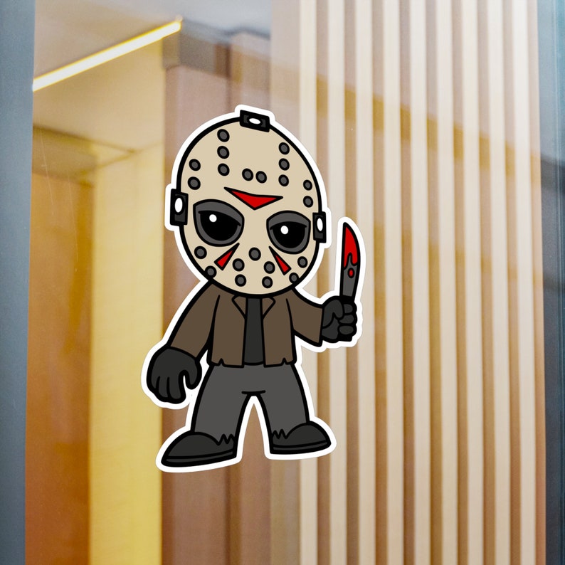 Halloween Vinyl Decal Horror Decal Horror Character Jason - Etsy