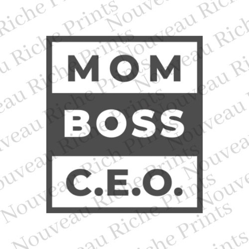 SVG PNG Bundle Mom Graphic Boss Graphic CEO Image T-shirt Design Gift ...