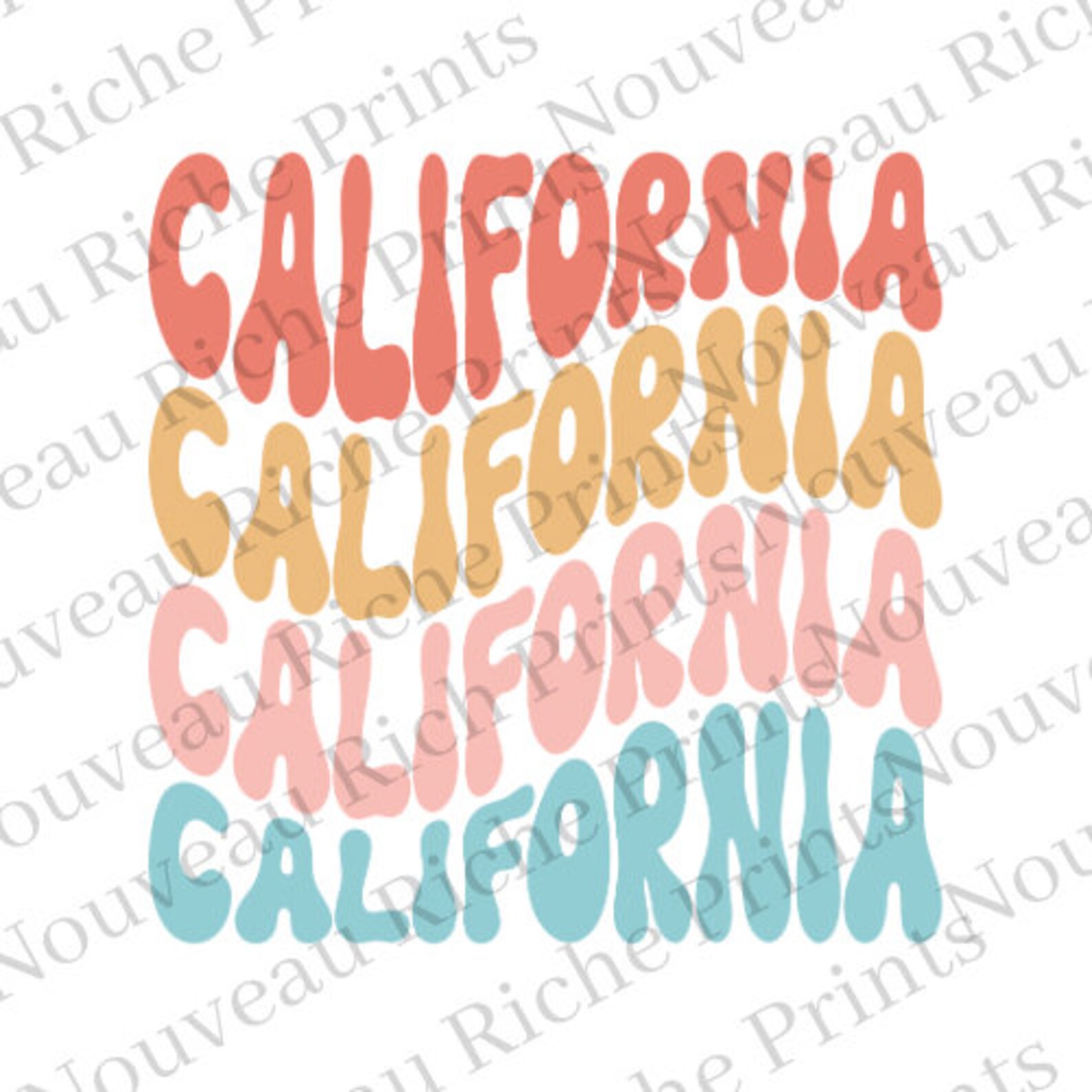 Retro California SVG & PNG for Sublimation California Summer Image Svg ...