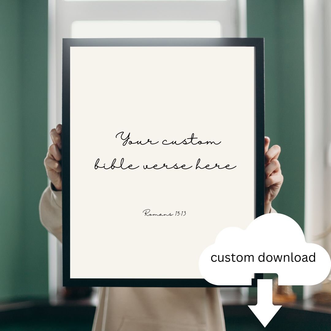 Custom Scripture Wall Art, Personalized Bible Verse Sign, Bible Quotes ...