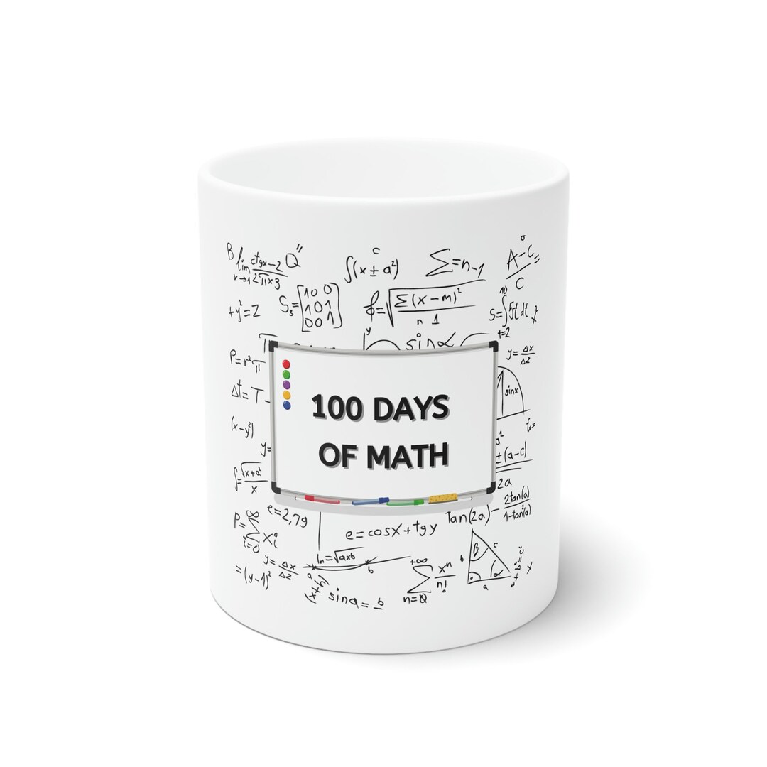 100 Days of Math Mug 100 Days of School Mug Gift for - Etsy