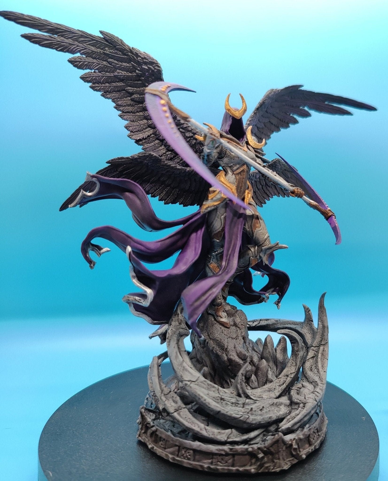 Hand Painted Moonlight Seraph 8K Resin Print 3x3 Large TTRPG Witchsong ...