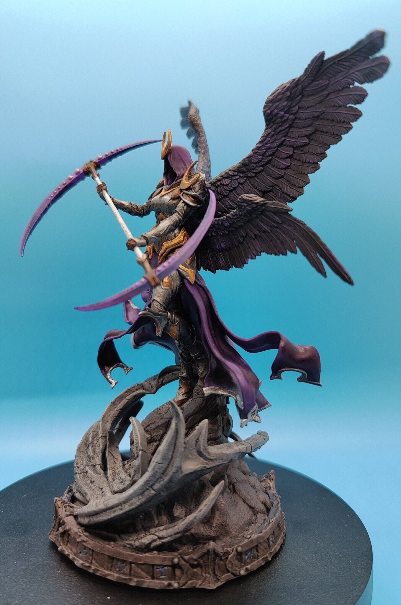 Hand Painted Moonlight Seraph 8K Resin Print 3x3 Large TTRPG Witchsong ...