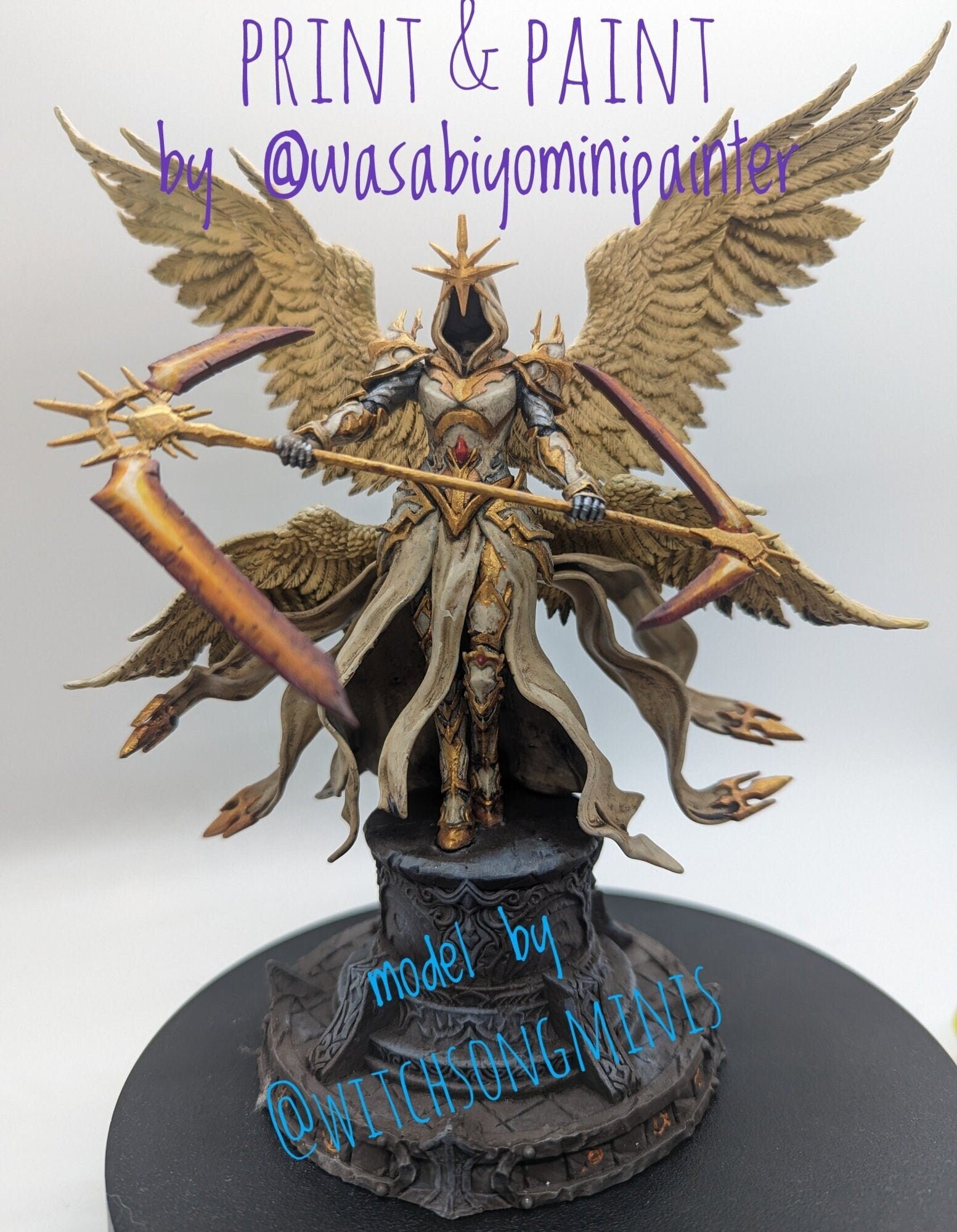 Sunlight Seraph Witchsong Miniatures TTRPG 3x3 Miniature - Etsy
