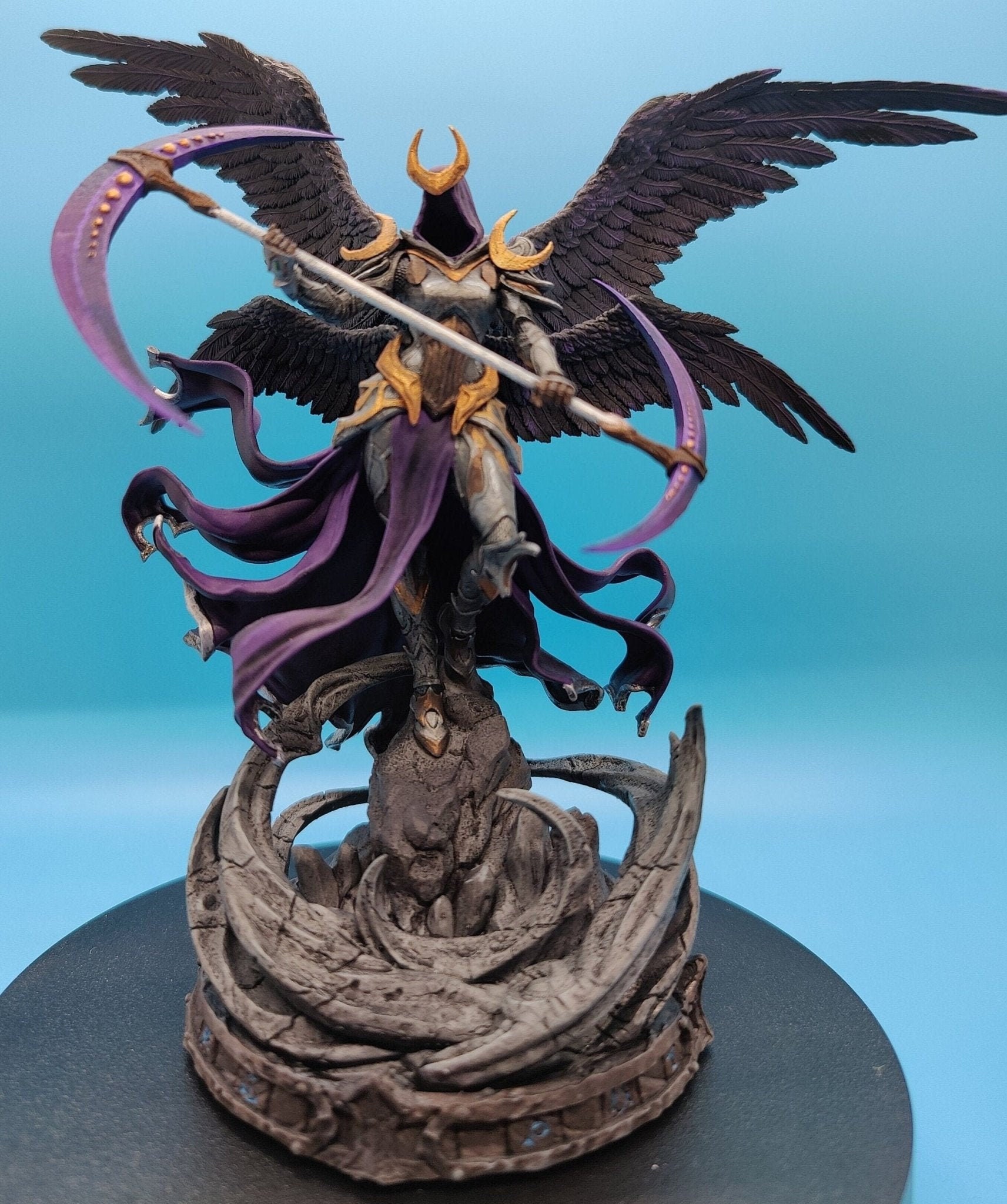 Hand Painted Moonlight Seraph 8K Resin Print 3x3 Large TTRPG Witchsong ...