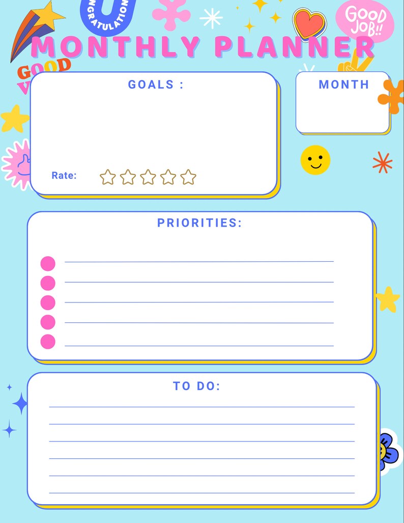 2000s Vibes Digital Planner Bundle, Printable Planner Bundle ...