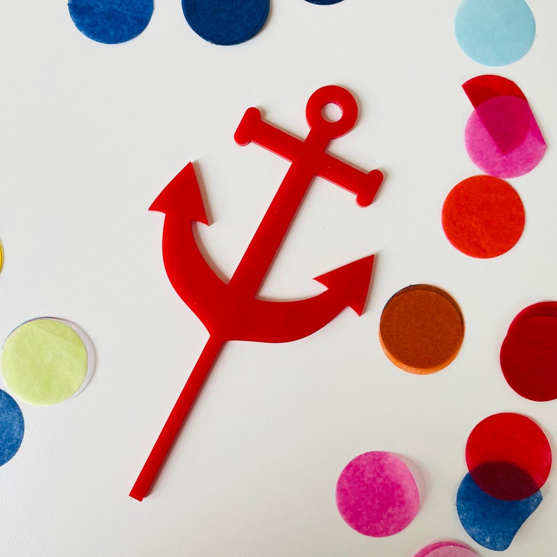 Anchor Cake Topper - Etsy