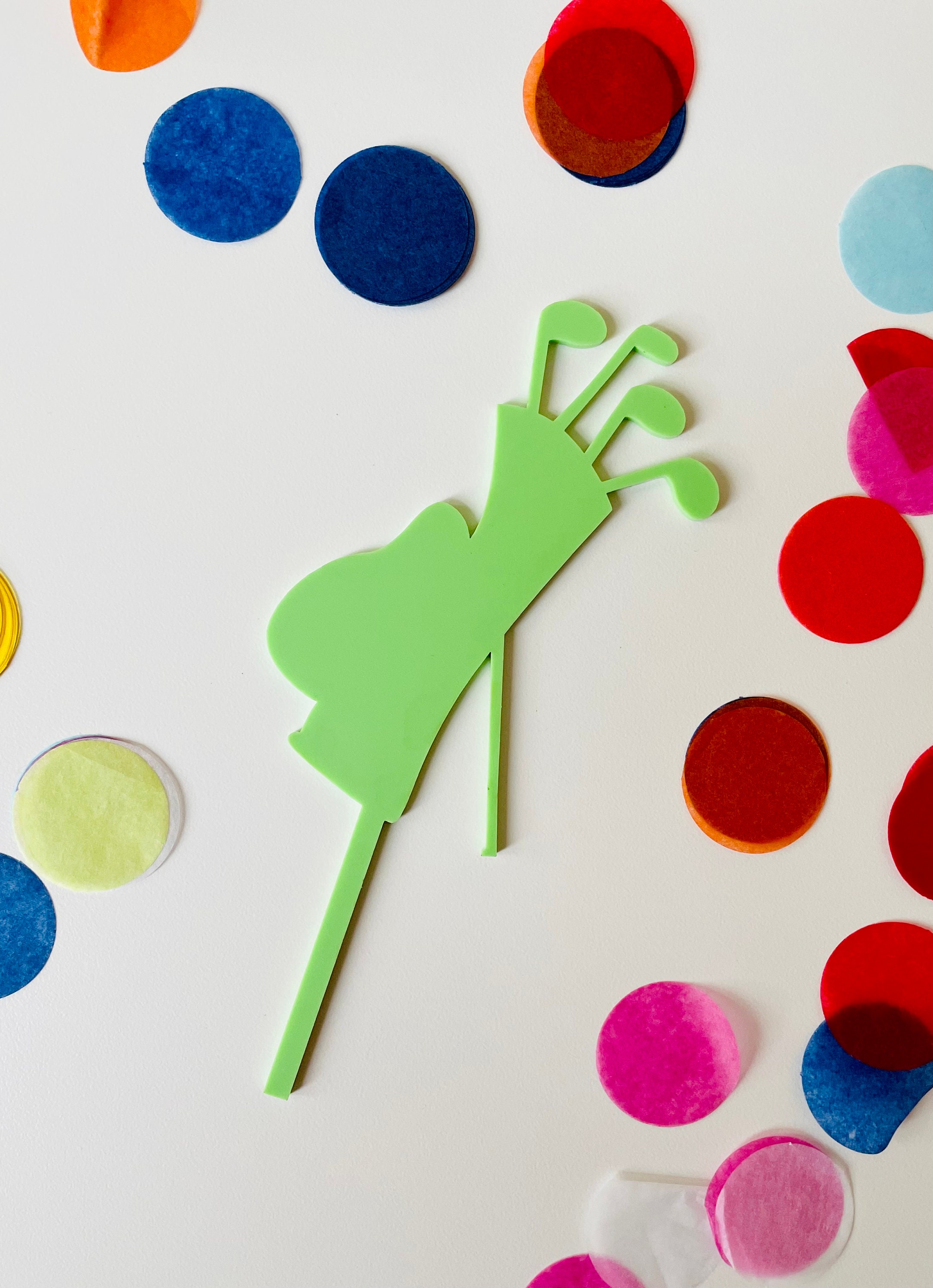 Acrylic Golf Bag Cake Topper - Etsy